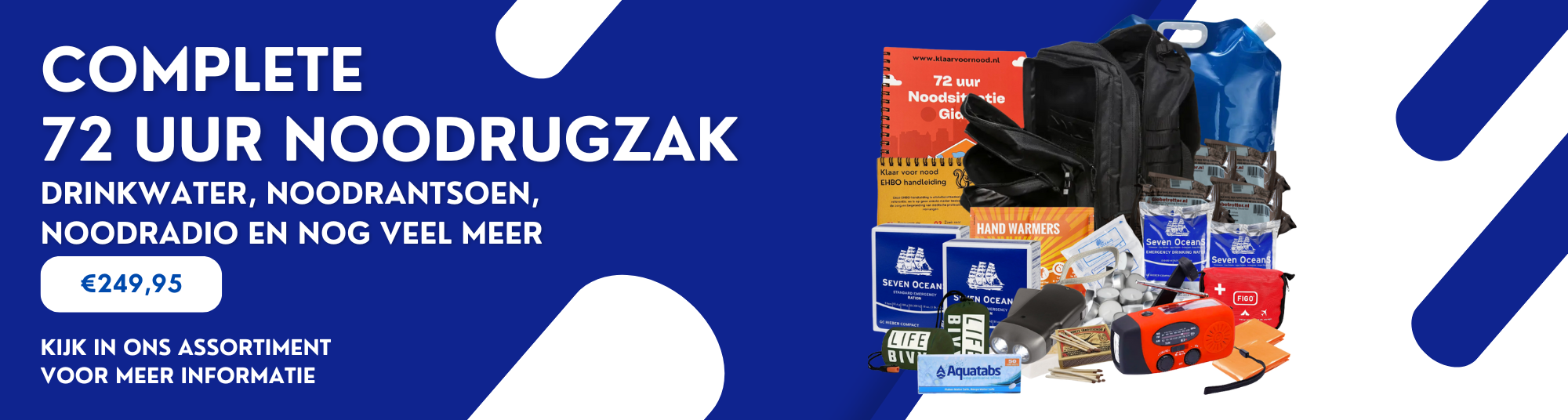 Klaar voor Nood - Op maat gemaakte noodpakketten voor elke situatie ...